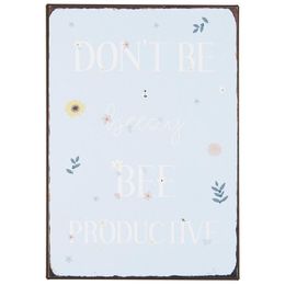 IB Laursen Metallschild Don't be beezy bee productive 14x20 cm skandinavische Deko Online Shop