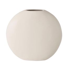 Boltze Vase Matteo grau 25 x 6 x 25 cm, creme skandinavische Deko Online Shop
