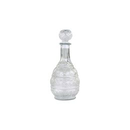 Chic Antique Karaffe mit filigranem Muster H28/D12 cm, klar skandinavische Deko Online Shop