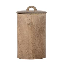 Bloomingville Buddy Gef&auml;&szlig; mit Deckel aus Steingut &Oslash; 12,5 x H22 cm skandinavische Deko Online Shop