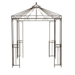 Boltze Pavillon Romeo 200 x 200 x 281 cm, Dunkelbraun skandinavische Deko Online Shop