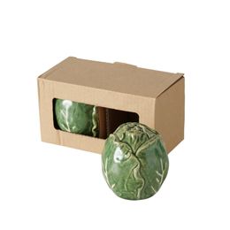 Boltze Streuer-Set Cabbage 2-teilig &Oslash; 7,5 cm, H&ouml;he 7,5 cm skandinavische Deko Online Shop