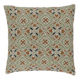 Chic Antique Aix Kissenbezug mit Batikmuster L50/B50 cm, Teracotta/Gr&uuml;n skandinavische Deko Online Shop