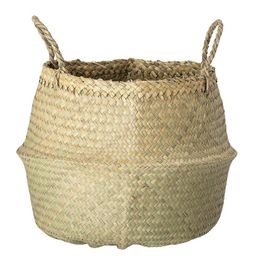 Bloomingville Korb Floria H30 x &Oslash;40 cm, natur skandinavische Deko Online Shop