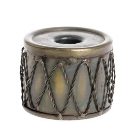 Chic Antique Winterlicher Kerzenst&auml;nder aus Eisen H5,5/&Oslash; 7 cm, antique messing skandinavische Deko Online Shop