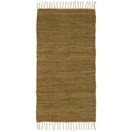 IB Laursen Bodenl&auml;ufer aus Baumwolle 120 x 60 cm, moosgr&uuml;n skandinavische Deko Online Shop