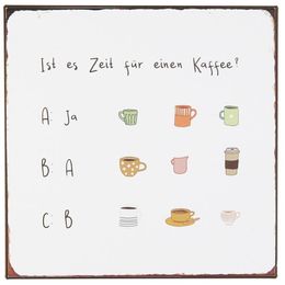 IB Laursen Metallschild Ist es Zeit f&uuml;r einen Kaffee 18x18 cm skandinavische Deko Online Shop