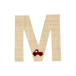Rice Raffia Buchstaben Sticker M, Van skandinavische Deko Online Shop