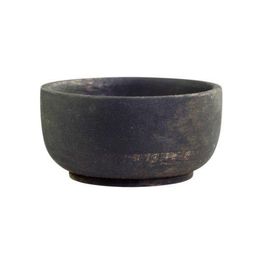 Chic Antique Laon Sch&auml;lchen aus Mangoholz dunkel H4/D8 cm, kohle skandinavische Deko Online Shop