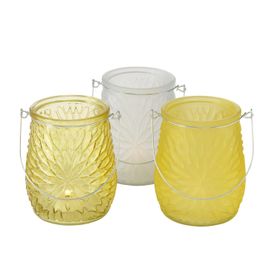 Boltze Teelichthalter Teelichtglas Mela 3er Set H14 x &Oslash;11 cm skandinavische Deko Online Shop