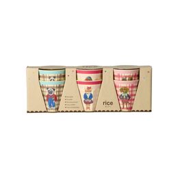 Rice Melamin Kinder Becher Nathalie L&eacute;t&eacute; Print 6er Pack Small - 6x 160 ml skandinavische Deko Online Shop