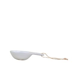 Chic Antique L&ouml;ffel aus Porzellan H3/L12,5/B5 cm, franz. grau skandinavische Deko Online Shop