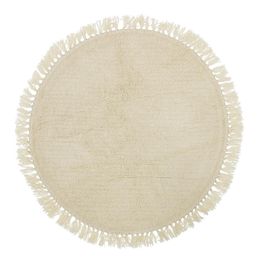 Bloomingville Teppich Lenea, Wolle &Oslash; 110 cm, natur skandinavische Deko Online Shop