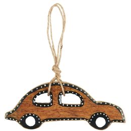 IB Laursen Auto Aufh&auml;nger aus Mangoholz 10.8 x 4.5 x 1 cm skandinavische Deko Online Shop