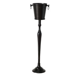 Boltze Stand Sektk&uuml;hler, Weink&uuml;hler Amara Schwarz 108 cm, &Oslash; 23 cm skandinavische Deko Online Shop