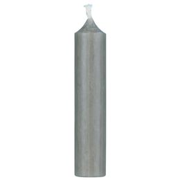 IB Laursen Stabkerze rustikal 11 cm, &Oslash; 2,2 cm hellgrau skandinavische Deko Online Shop