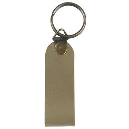 IB Laursen Schl&uuml;sselh&auml;nger mit Lederriemen grau skandinavische Deko Online Shop