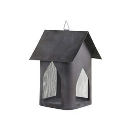 Chic Antique Fil de fer Lichthaus mit Aufh&auml;ngung H25/L16,5/B18 cm, antik kohle skandinavische Deko Online Shop