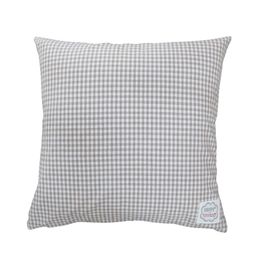Krasilnikoff Kissenbezug kariert 50x50cm, taupe skandinavische Deko Online Shop