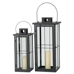 Boltze Metall Laternen Arizona L20/28 x B20/28 x H50/64 cm skandinavische Deko Online Shop