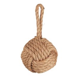 IB Laursen T&uuml;rstopper mit Knoten Jute H&ouml;he 13.5, &Oslash; 13.5 cm skandinavische Deko Online Shop