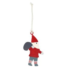 IB Laursen Weihnachtsmann Aufh&auml;nger aus Metall 3.3 x 0.1 x 7.5 cm skandinavische Deko Online Shop