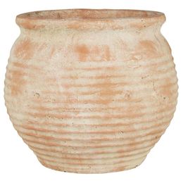 IB Laursen Terrakotta Topf mit Rillen Margot H&ouml;he 17, &Oslash; 20 cm skandinavische Deko Online Shop