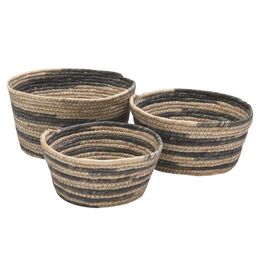 byRoom K&ouml;rbchen S 3er Set Multi &Oslash;25 x 14cm, &Oslash;22 x 12cm, &Oslash;19 x 10cm, 3er Set, blau skandinavische Deko Online Shop
