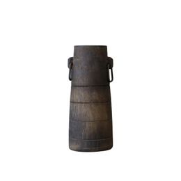Chic Antique Grimaud Holzvase f&uuml;r Dekozwecke 11 x 9 x 27,5 cm, natur skandinavische Deko Online Shop