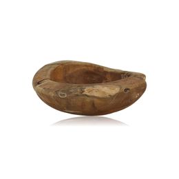 HSM Collection Teakholz Obstschale Bienenwachs behandelt &Oslash; 30-35 cm skandinavische Deko Online Shop