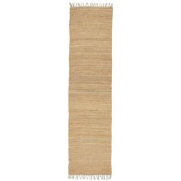 IB Laursen Stilvoller Bodenl&auml;ufer aus Baumwolle 250 x 60 cm, Beige