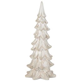 IB Laursen Tannenbaum aus Keramik 25.5, &Oslash; 11 cm, Wei&szlig; skandinavische Deko Online Shop