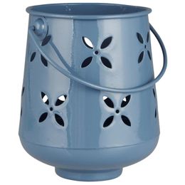 IB Laursen Kerzenhalter f&uuml;r Teelicht mit Henkel H&ouml;he 11.5, &Oslash; 9.5 cm, blau skandinavische Deko Online Shop