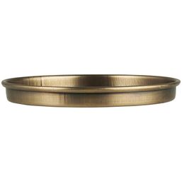 IB Laursen Kerzentablett aus Metall mit Kante H&ouml;he 1, &Oslash; 11 cm, messing skandinavische Deko Online Shop