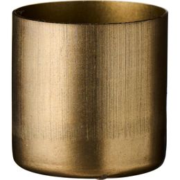 IB Laursen Kerzenhalter f&uuml;r 3,8 cm Stabkerze magnetisch H&ouml;he 3.9, &Oslash; 4 cm, gold skandinavische Deko Online Shop