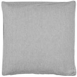 IB Laursen Boxkissenbezug Charlie mit d&uuml;nnen Streifen 45 x 45cm, Blau skandinavische Deko Online Shop