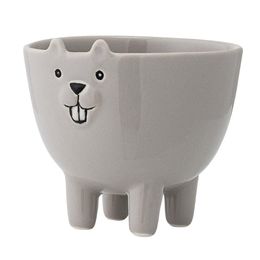 Bloomingville Sch&uuml;ssel Tjalfe aus Steingut &Oslash; 9,5 cm, H&ouml;he 8 cm, grau skandinavische Deko Online Shop