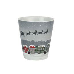 Krasilnikoff Happy Mug Becher Santa in the Sky &Oslash; 8.8, H&ouml;he 10 cm skandinavische Deko Online Shop