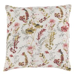 Chic Antique Aix Kissenbezug mit Wildblumen 50 x 50 cm, pink, creme skandinavische Deko Online Shop