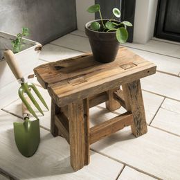 Faktorei Deko-Hocker aus Teakholz 30x25 cm skandinavische Deko Online Shop