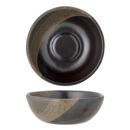 Bloomingville Schale Paula Bowl &Oslash; 16,5xH5 cm, dunkelbraun skandinavische Deko Online Shop