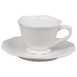Chic Antique Provence Espresso Tasse D7 cm / 100 ml, Wei&szlig; skandinavische Deko Online Shop