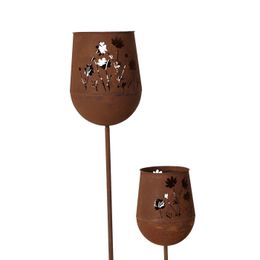 Boltze Gartenstab Lamia, 2er Set 90 - 119 cm skandinavische Deko Online Shop