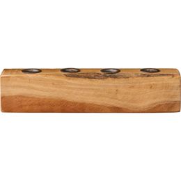 IB Laursen Kerzenhalter f&uuml;r 4 x 2,2 cm Stabkerzen UNIKA 30 x 5 x 6 cm skandinavische Deko Online Shop