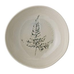 Bloomingville Suppenteller Bea aus Steingut 1000 ml, &Oslash; 21 cm, H&ouml;he 6 cm, natur skandinavische Deko Online Shop
