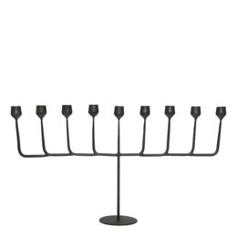 Chic Antique Kerzenst&auml;nder 9-armig H33/L33 cm schwarz skandinavische Deko Online Shop