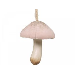 Chic Antique Pilz Velours zum Aufh&auml;ngen H7/&Oslash;5,5 cm, puder skandinavische Deko Online Shop