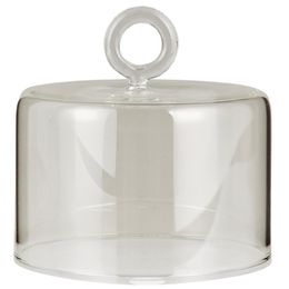 IB Laursen Glasglocke rund mit Henkel H&ouml;he 15, &Oslash; 15 cm skandinavische Deko Online Shop