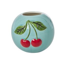 Rice Handbemalte Keramik Vase Kirsche &Oslash; 14 cm, H14 cm skandinavische Deko Online Shop