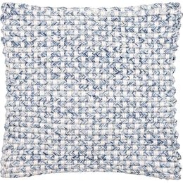 GreenGate Cushion Cover Braided 50 x 50 cm, pale blue skandinavische Deko Online Shop
